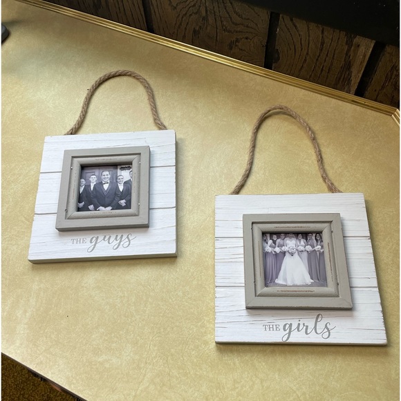 Mud Pie | Wall Decor | Mudpie Farmhouse Guysgirls Picture Frames Set ...